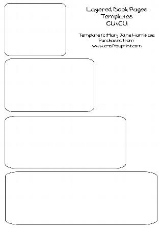 Layered Book Pages Template - Cu4cu - CUP344760_99 | Craftsuprint