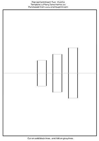 Pop-up Card Insert Template 2 - Cu4cu - CUP344763_99 | Craftsuprint