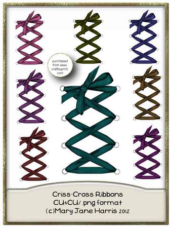Criss-cross Ribbons - Cu4cu - CUP356310_99 | Craftsuprint