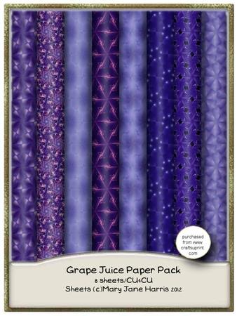 Grape Juice Paper Pack - Cu4cu - CUP382497_99 | Craftsuprint