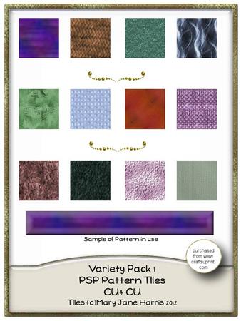 Variety Pack 1 Psp Pattern Tiles- Cu4cu - CUP383611_99 | Craftsuprint