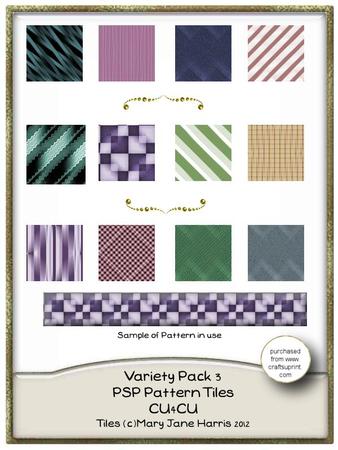 Variety Pack 3 Psp Pattern Tiles- Cu4cu - CUP383933_99 | Craftsuprint