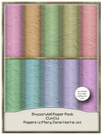Stucco Wall Paper Pack - Cu4cu - CUP399042_99 | Craftsuprint