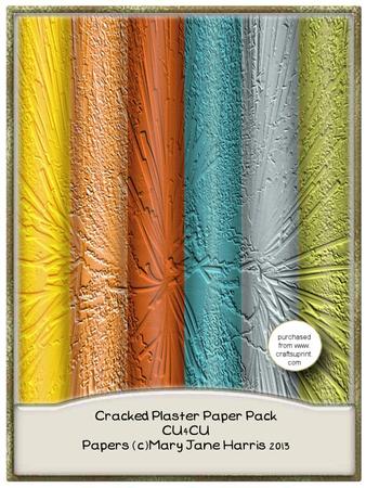 Cracked Plaster Paper Pack - Cu4cu - CUP399072_99 | Craftsuprint