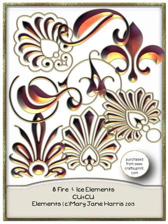 8 Fire & Ice Elements - Cu4cu - CUP402904_99 | Craftsuprint