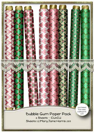Bubble Gum Paper Pack - Cu4cu - CUP404281_99 | Craftsuprint