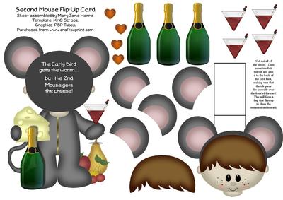Second Mouse Flip-up Card 1 - CUP405172_99 | Craftsuprint
