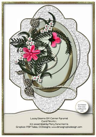 Lacey Blooms Off-center Pyramid Mini Card Kit 1 - CUP409428_99 ...