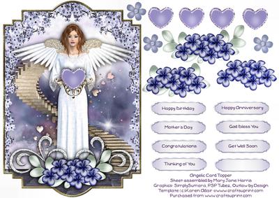 Angelic Card Topper 3 - CUP414078_99 | Craftsuprint