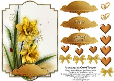 Bedazzled Card Topper 1 - CUP425166_99 | Craftsuprint