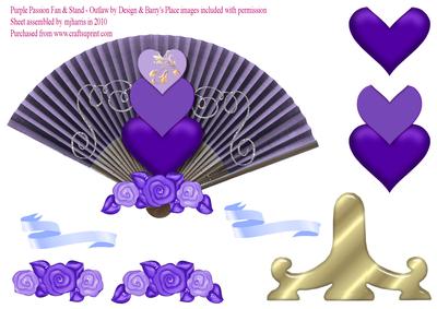 Purple Passion Fan & Stand - CUP47832_99 | Craftsuprint