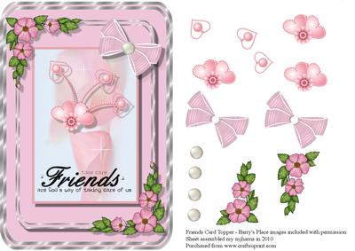 Friends Card Topper - CUP48348_99 | Craftsuprint
