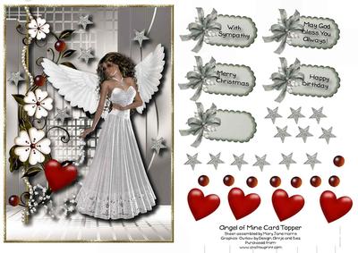 Angel of Mine Card Topper - CUP588648_99 | Craftsuprint