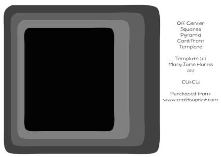 Off-center Squares Pyramid Card Front Template - Cu4cu - CUP589608_99 ...