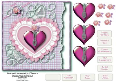 Delicate Moments Card Topper 3 - CUP591779_99 | Craftsuprint