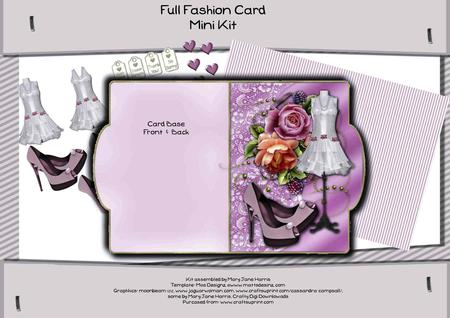 Full Fashion Card Mini Kit - CUP592447_99 | Craftsuprint