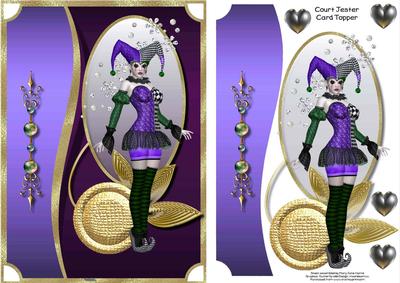 Court Jester Card Topper 1 - CUP598876_99 | Craftsuprint