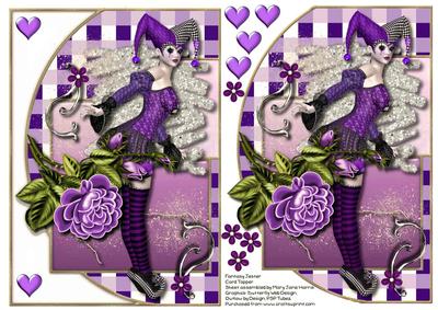 Fantasy Jester Card Topper - CUP598879_99 | Craftsuprint
