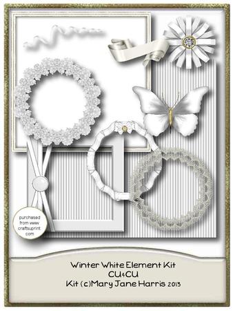 Winter White Element Kit - Cu4cu - CUP604178_99 | Craftsuprint