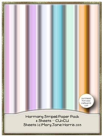 Harmony Striped Paper Pack - Cu4cu - CUP604179_99 | Craftsuprint