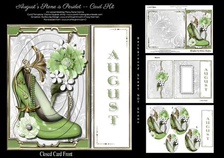August's Stone is Peridot - Card Kit - CUP607095_99 | Craftsuprint