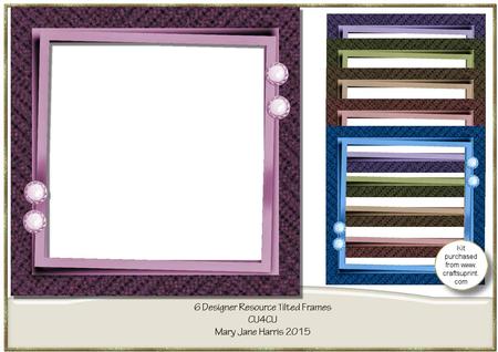 6 Designer Resource Tilted Frames - CUP628183_99 | Craftsuprint