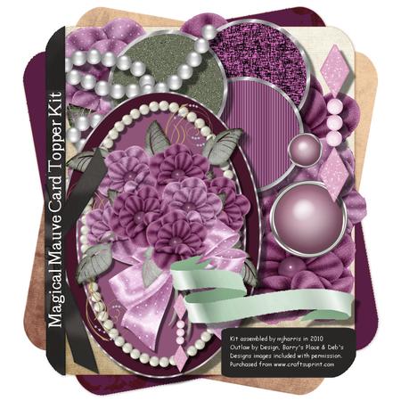 Magical Mauve Card Topper Kit - CUP65005_99 | Craftsuprint