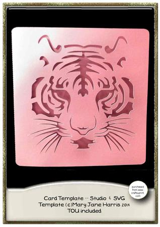 Tiger Card Cutting File - CUP708321_99 | Craftsuprint