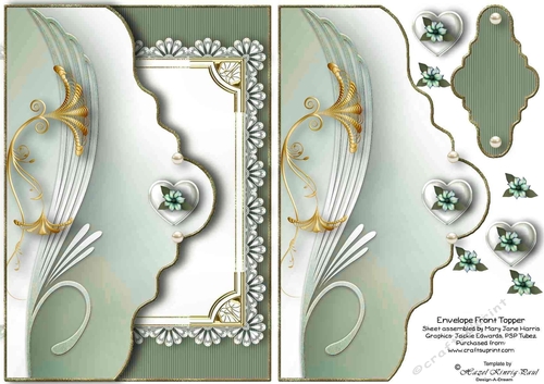 Decorative Layered Card Front - CUP718607_99 | Craftsuprint