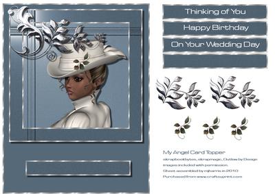 My Angel Card Topper - CUP78289_99 | Craftsuprint
