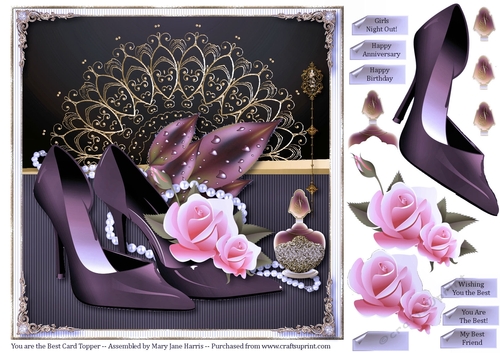 You Are The Best Card Topper 2 - CUP900384_99 | Craftsuprint