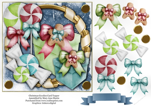 Christmas Goodies Card Topper - CUP916760_99 | Craftsuprint