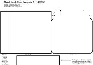 Open Book Card Template 2 - CUP289563_99 | Craftsuprint