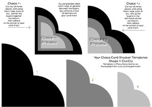 Stylish Gate Fold Card Template 2 - CUP289335_99 | Craftsuprint