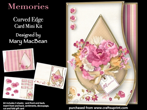 Memories - Curved Edge Card Mini Kit - CUP1063697_1648 | Craftsuprint
