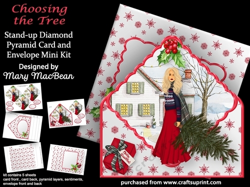Choosing the Tree - Stand-up Diamond Pyramid Card and Envelope Mini Kit ...