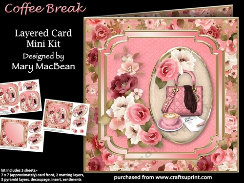 Coffee Break - Layered Card Mini Kit - CUP1187072_1648 | Craftsuprint