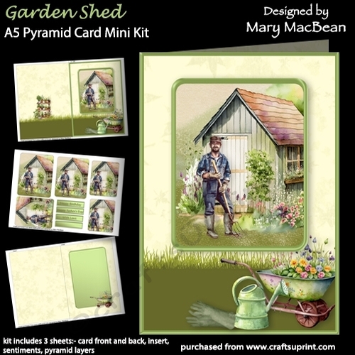Garden Shed - Pyramid Card Mini Kit - CUP1217462_1648 | Craftsuprint