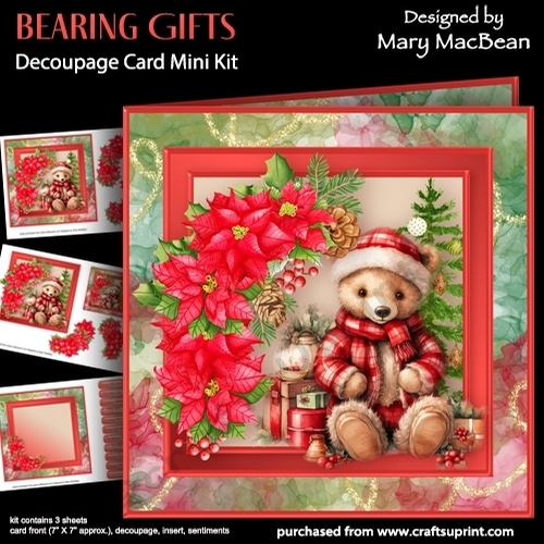 Bearing Gifts - Decoupage Card Mini Kit - CUP1225274_1648 | Craftsuprint