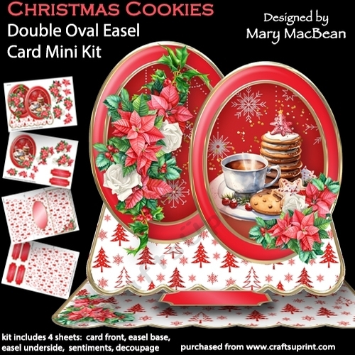 Christmas Cookies - Double Oval Easel Card Mini Kit - CUP1253130_1648 ...