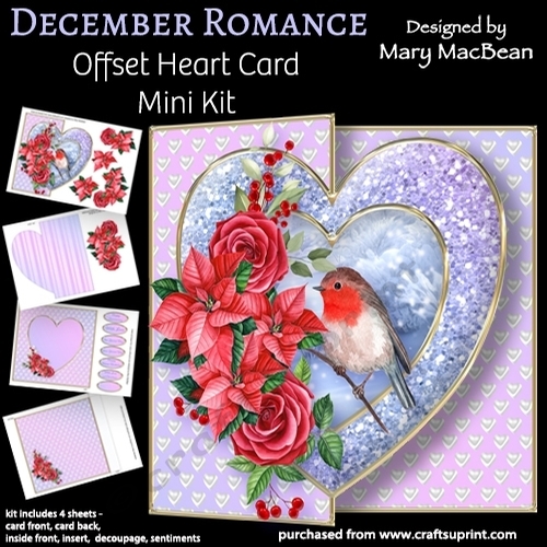 December Romance - Offset Heart Card Mini Kit - CUP1264630_1648 ...