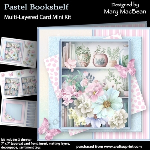 Pastel Bookshelf - Multi-Layered Card Mini Kit - CUP1266034_1648 ...