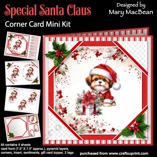 Special Santa Claus - Corner Card Mini Kit - CUP1334183_1648 | Craftsuprint