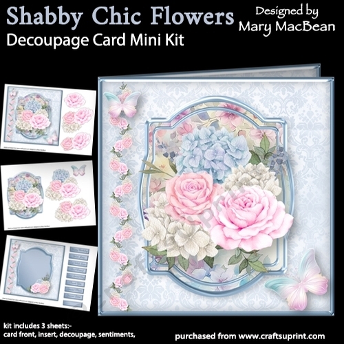 Shabby Chic Flowers - Decoupage Card Mini Kit - CUP1346937_1648 ...