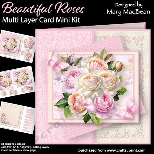 Beautiful Roses - Multi Layer Card Mini Kit - CUP1365508_1648 ...