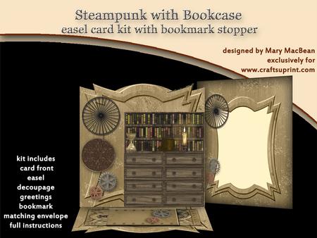 Steampunk with Bookcase - CUP336042_1648 | Craftsuprint