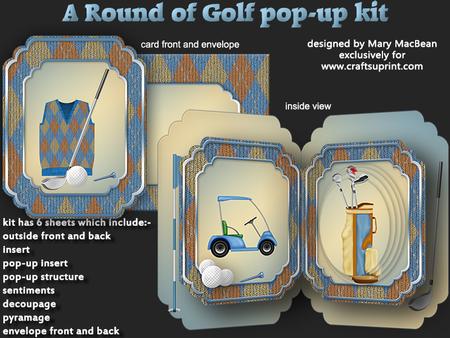 A Round of Golf Pop-up Kit - CUP387127_1648 | Craftsuprint