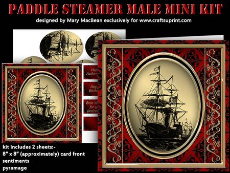 Paddle Steamer Male Mini Kit - CUP410795_1648 | Craftsuprint