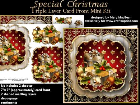 Special Christmas Triple Layer Card Front Mini Kit - CUP432641_1648 ...
