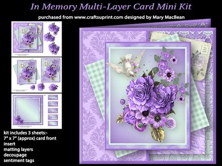 In Memory Multi-layer Card Mini Kit - CUP586220_1648 | Craftsuprint